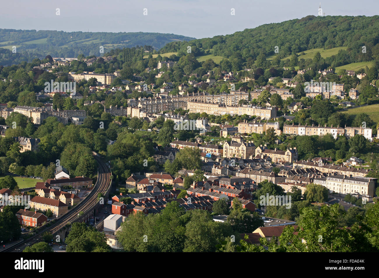 City scape view of Bath in Avon, England Stock Photo - Alamy