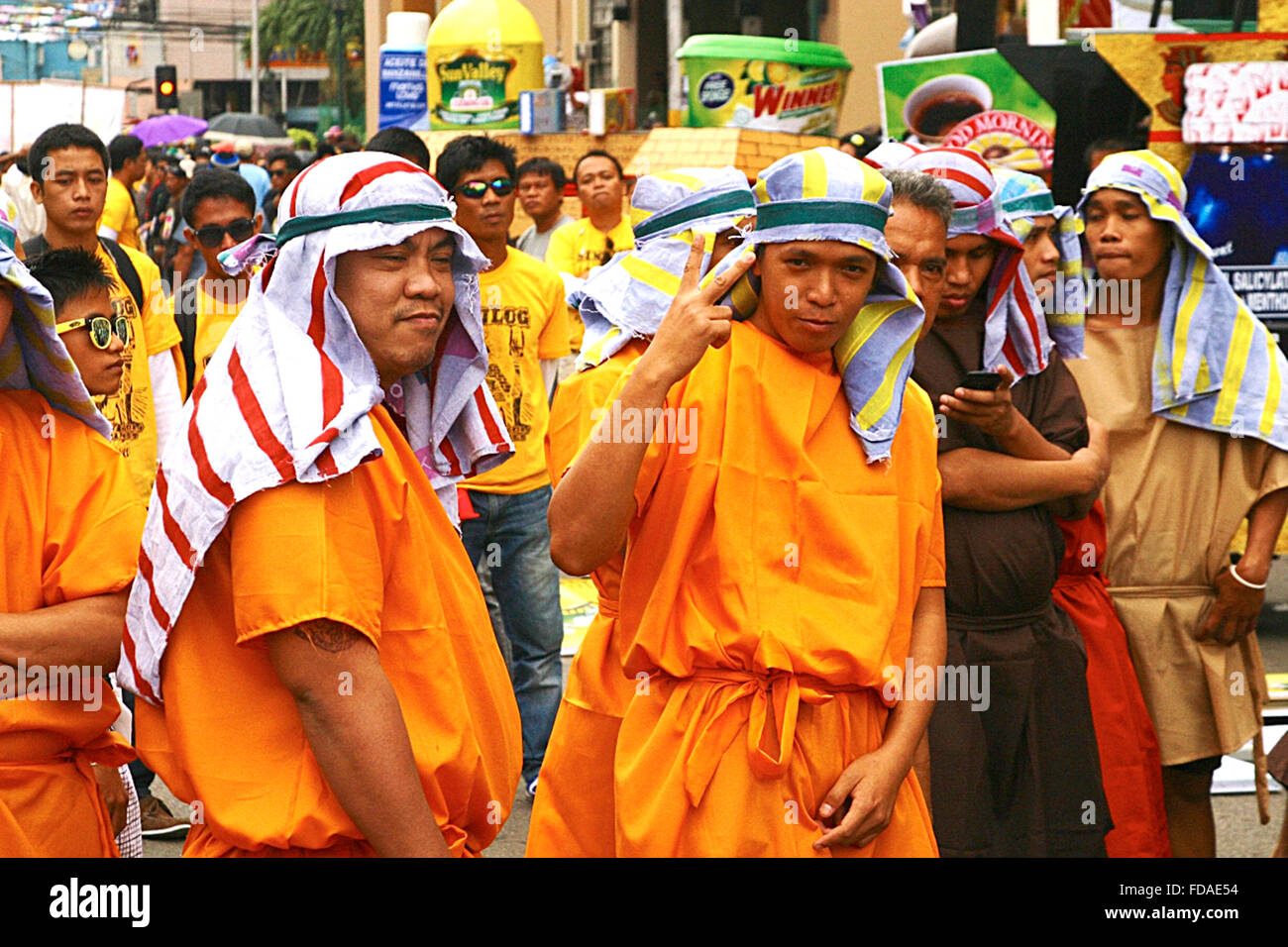 Philippines Cebu Cebu City Sinulog festival. Musicians, and others ...