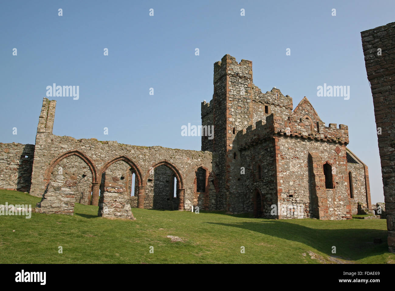 Peel Castle, Isle of Man Stock Photo - Alamy