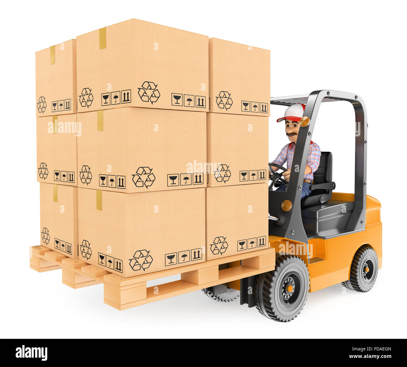Pallet stacking pallets Cut Out Stock Images & Pictures - Alamy