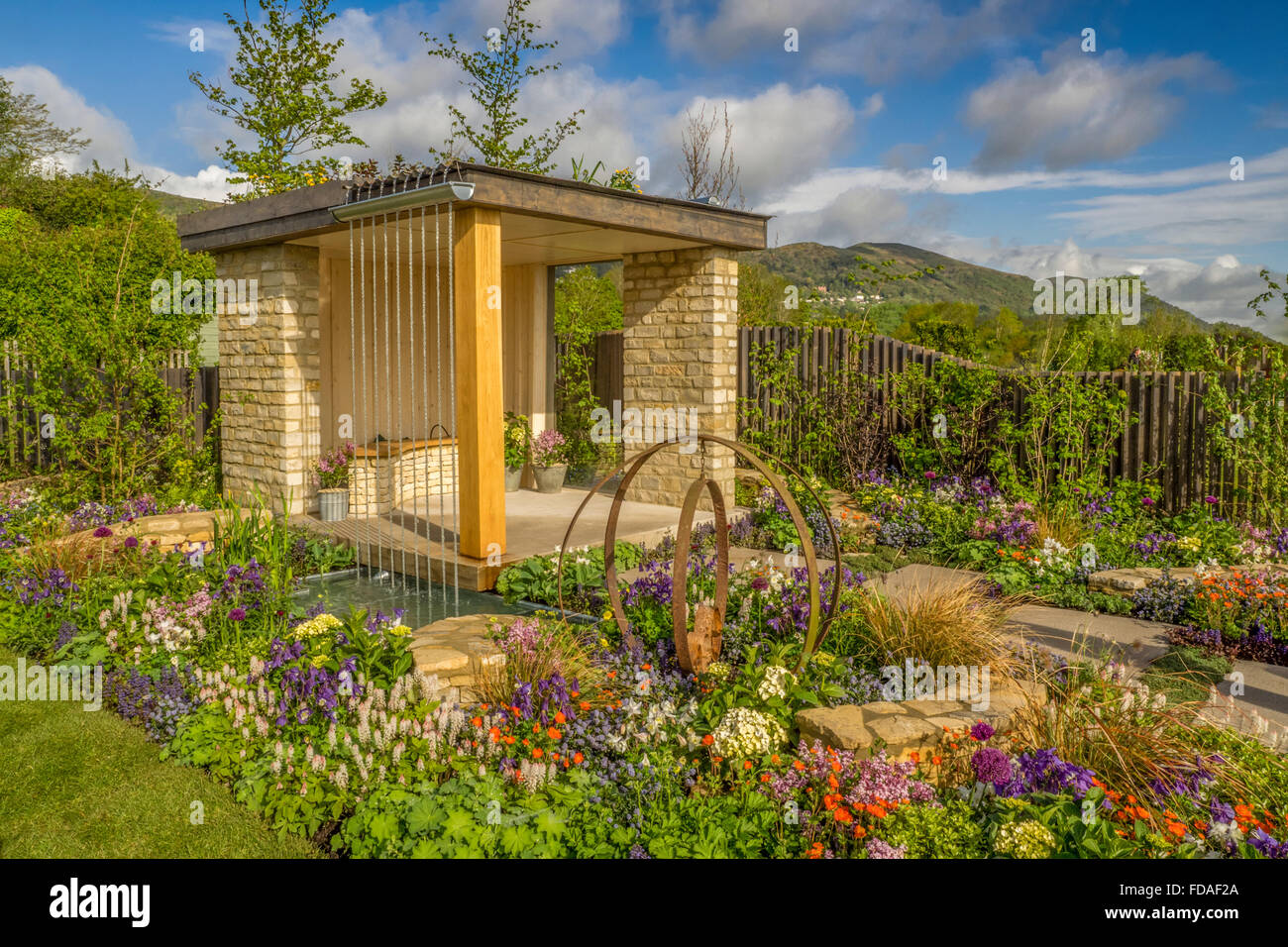 Show garden RHS malvern spring festival Stock Photo - Alamy