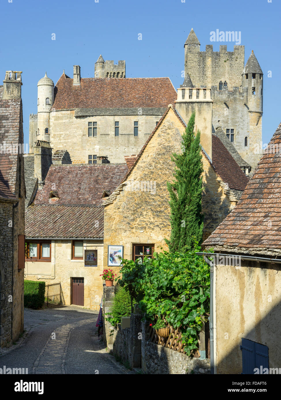 Château de Beynac, Beynac-et-Cazenac, Department Dordogne, Aquitaine ...