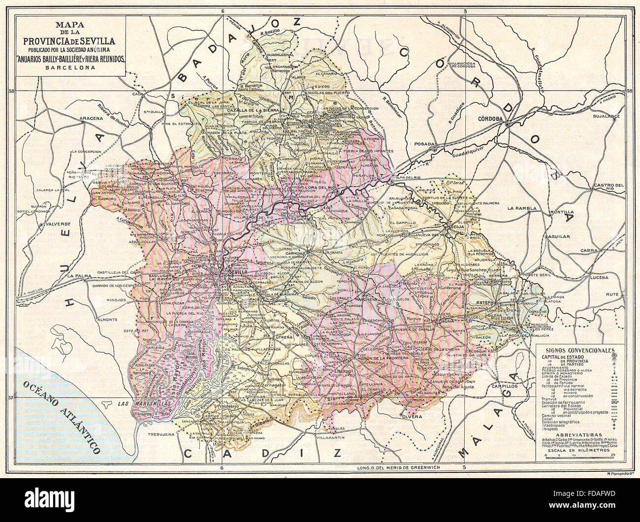 Mapa de sevilla hi-res stock photography and images - Alamy