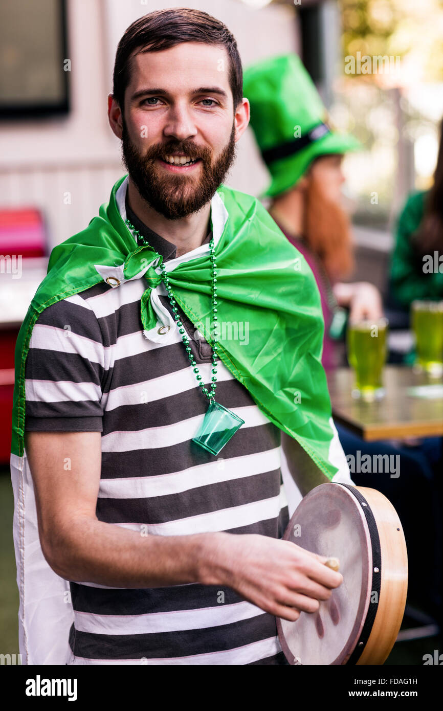 Portrait of man celebrating St Patricks day Stock Photo - Alamy