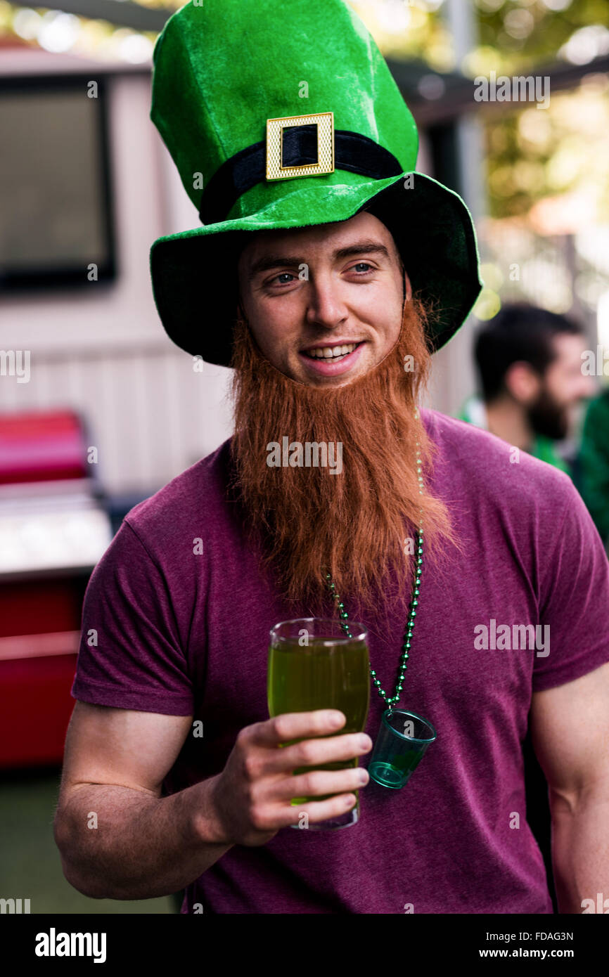 Portrait man celebrating saint patricks hi-res stock photography and ...
