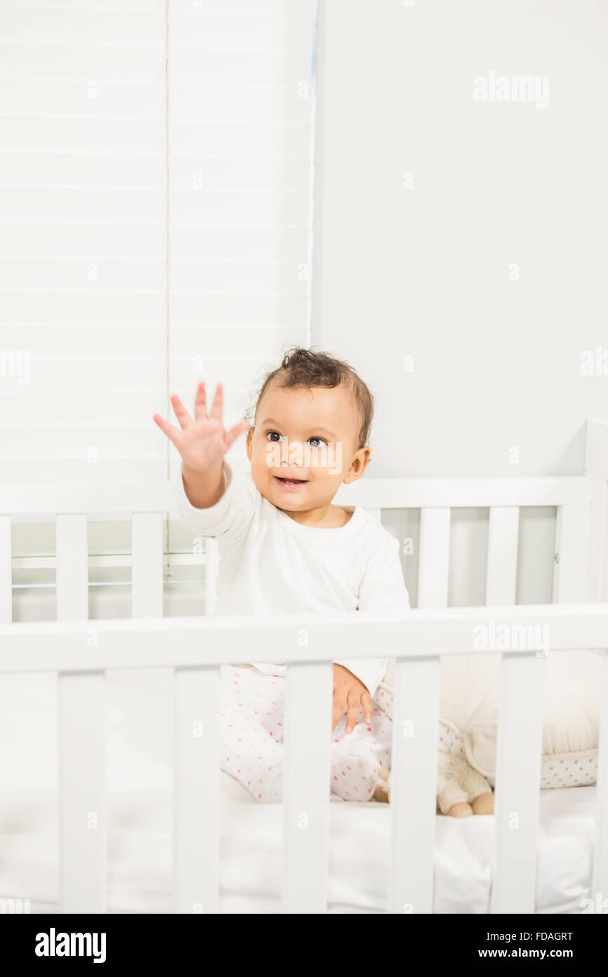 Cute baby greeting Stock Photo - Alamy