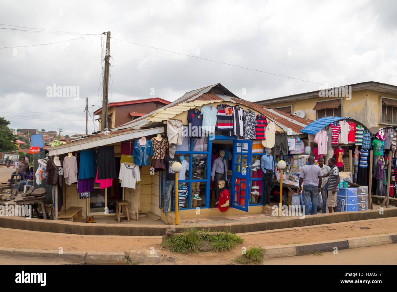Clothes shop in Lagos, Nigeria Stock Photo - Alamy