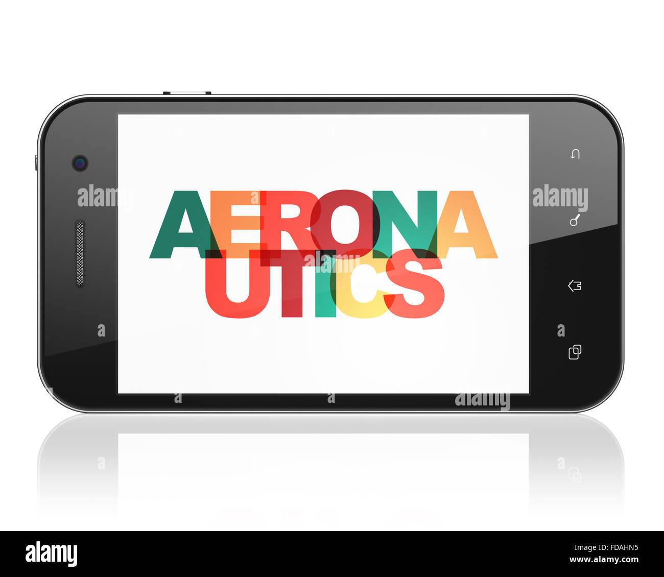 Science concept: Smartphone with Aeronautics on display Stock Photo - Alamy