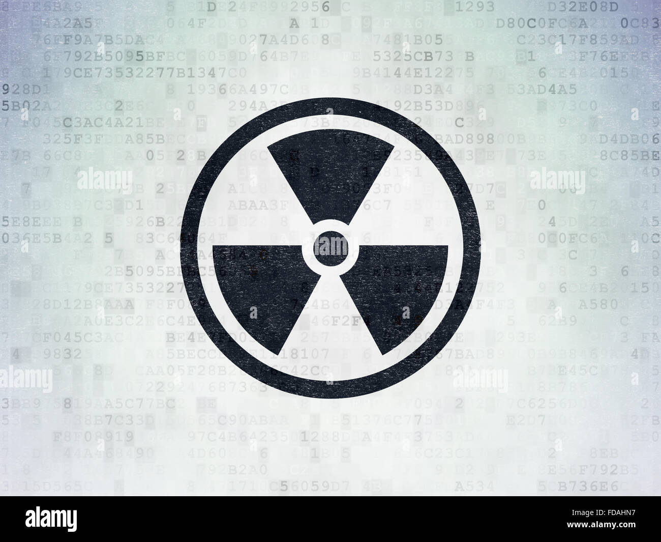 Science concept: Radiation on Digital Paper background Stock Photo - Alamy