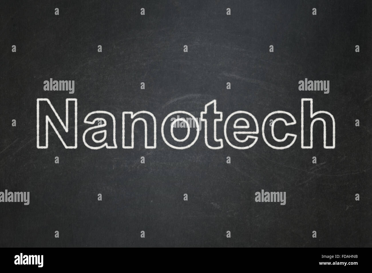 Science concept: Nanotech on chalkboard background Stock Photo - Alamy