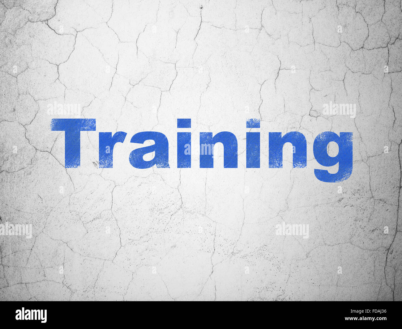 Learning concept: Training on wall background Stock Photo - Alamy