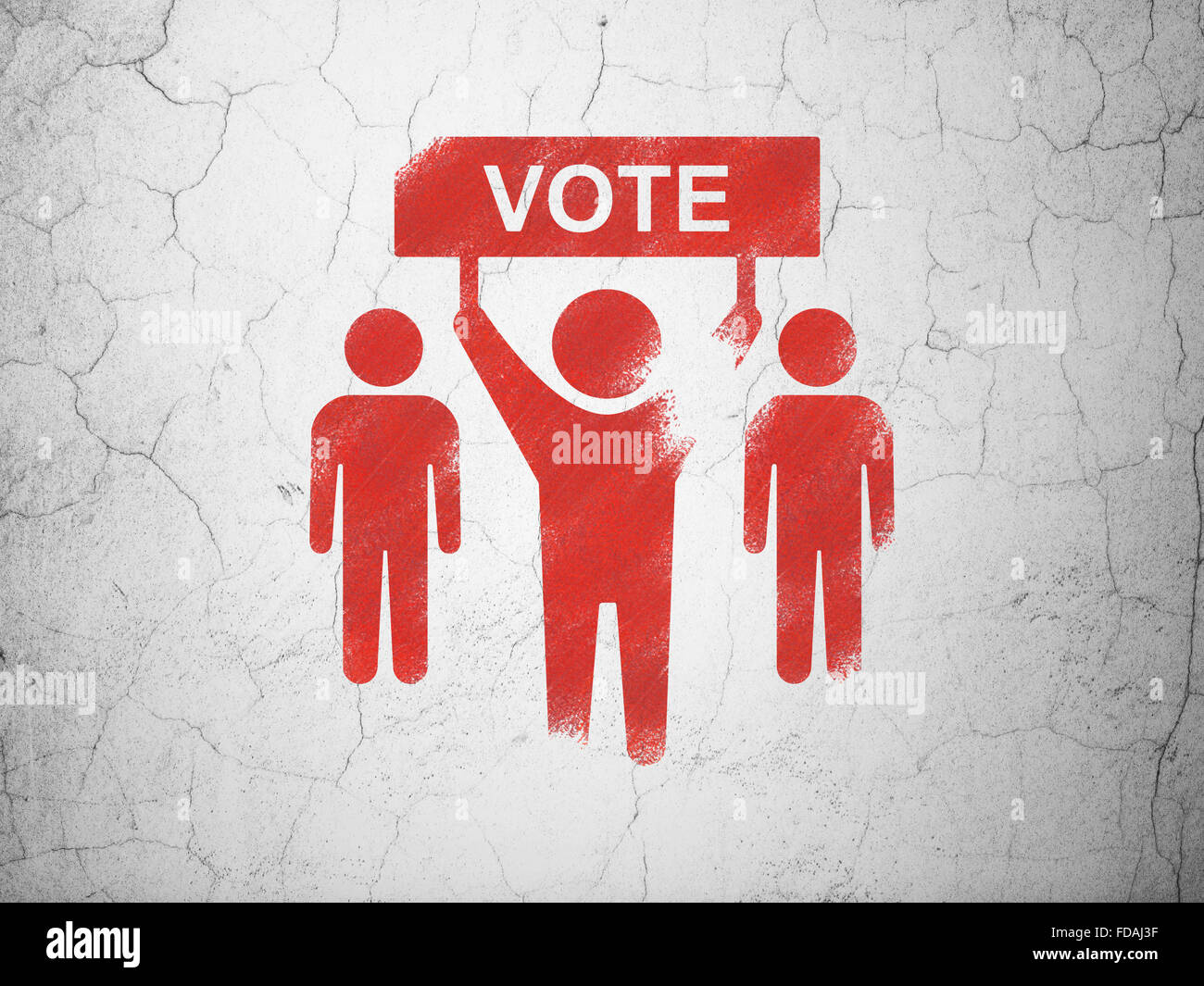 Politics concept: Election Campaign on wall background Stock Photo - Alamy