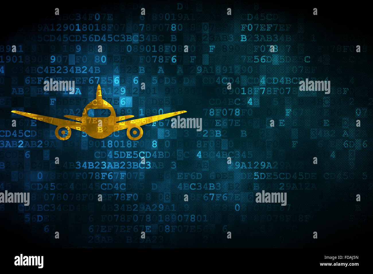 Tourism concept: Aircraft on digital background Stock Photo - Alamy