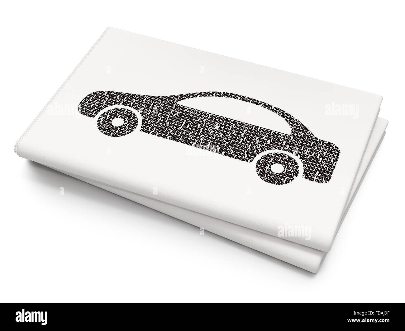 Travel concept: Car on Blank Newspaper background Stock Photo - Alamy