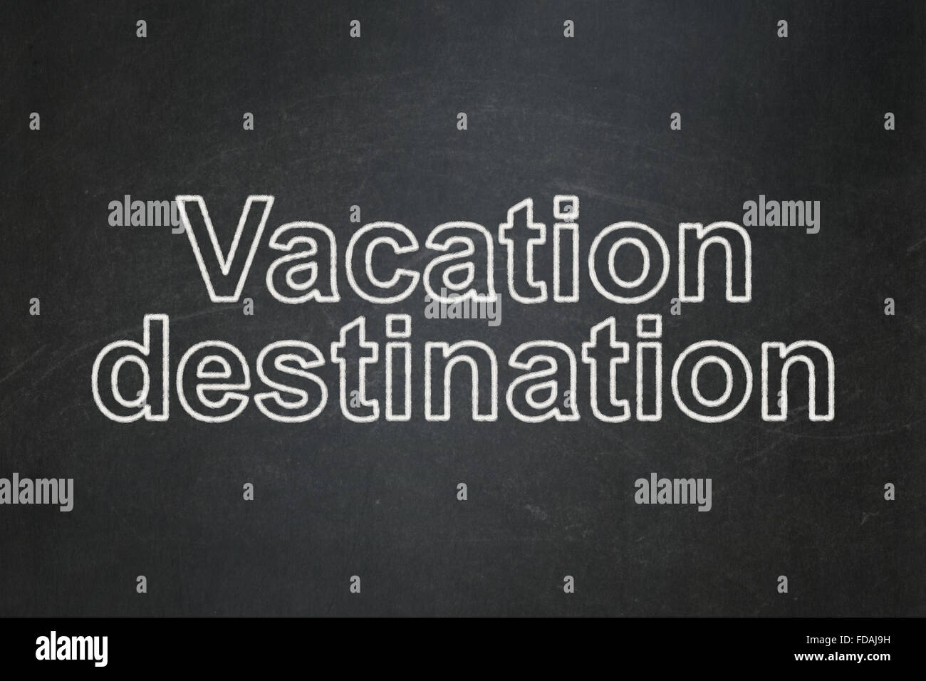 Vacation concept: Vacation Destination on chalkboard background Stock ...