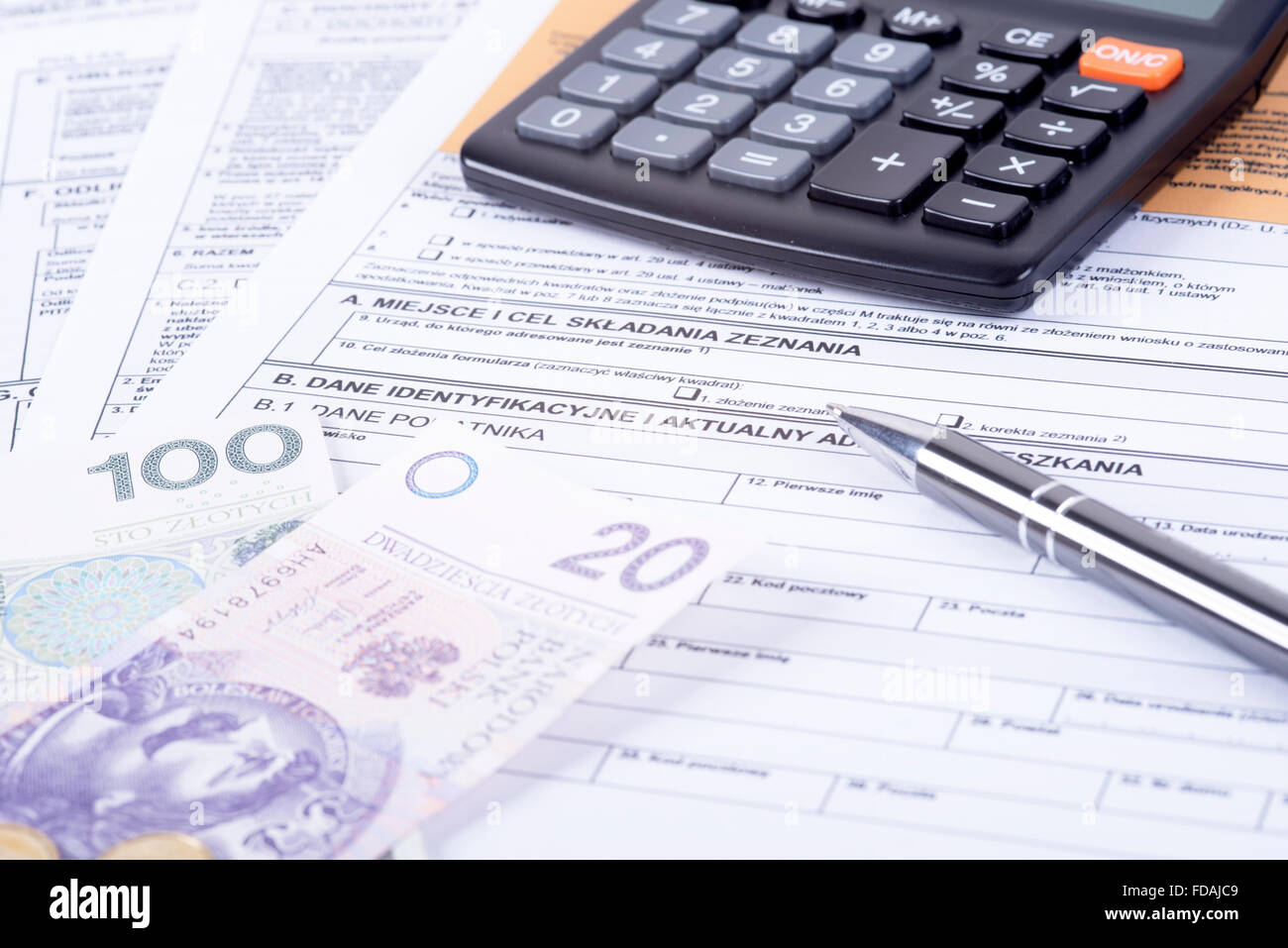 a photo of statements of account pit in Poland Stock Photo - Alamy