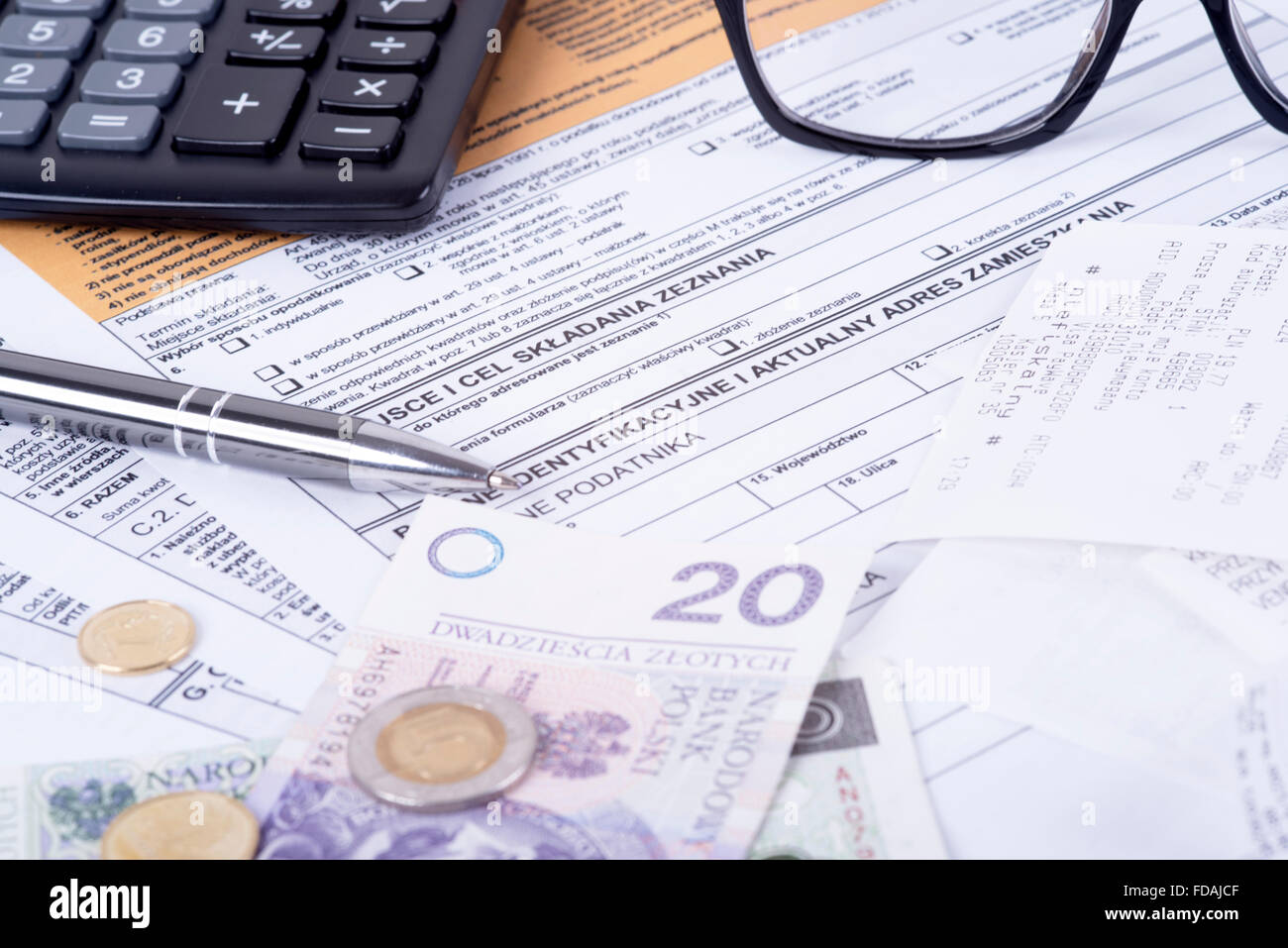 a photo of statements of account pit in Poland Stock Photo - Alamy