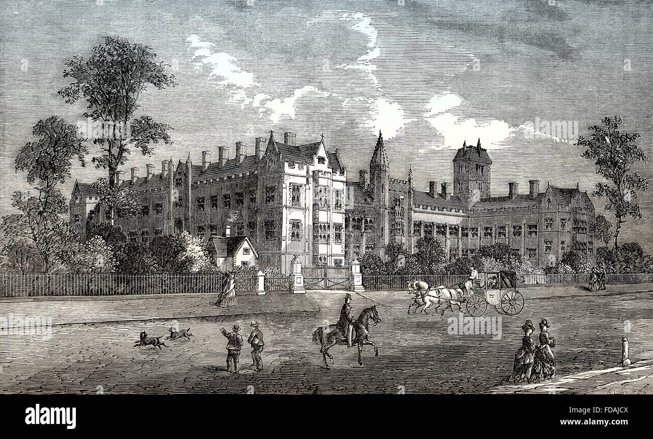 Royal Brompton Hospital, 19th century, London, England Stock Photo - Alamy