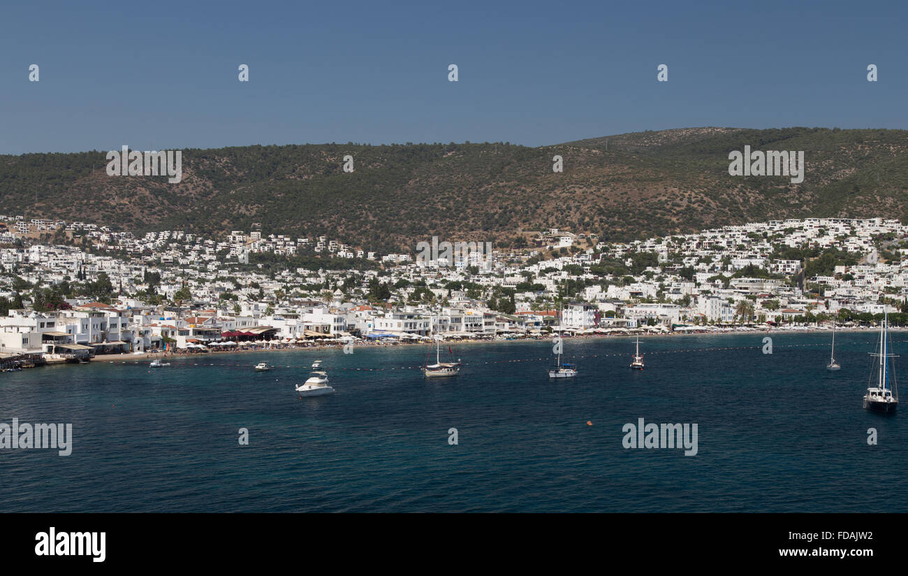 Bodrum Town in Aegean Coast of Turkey Stock Photo - Alamy