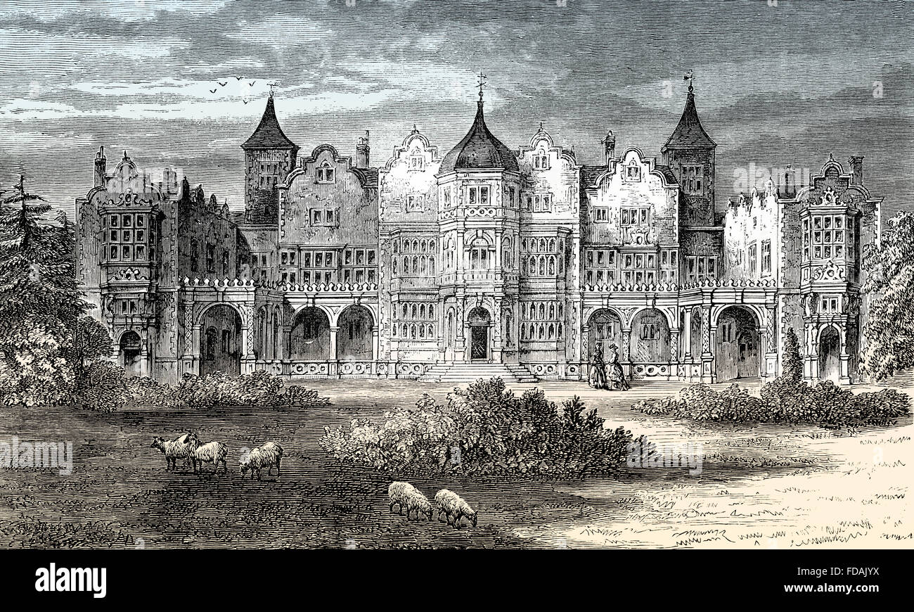Holland House or Cope Castle, Kensington, Holland Park, 19th century ...