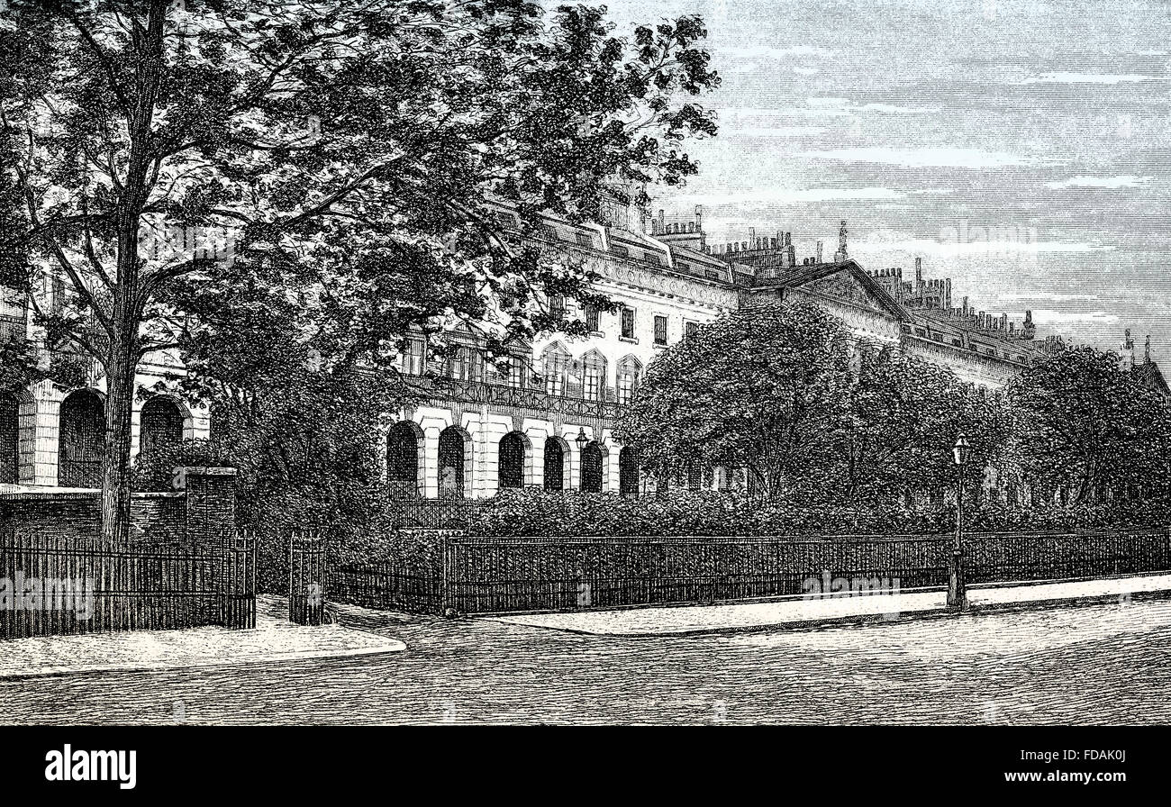 Hanover Terrace, 19th century, Regent's Park, City of Westminster ...