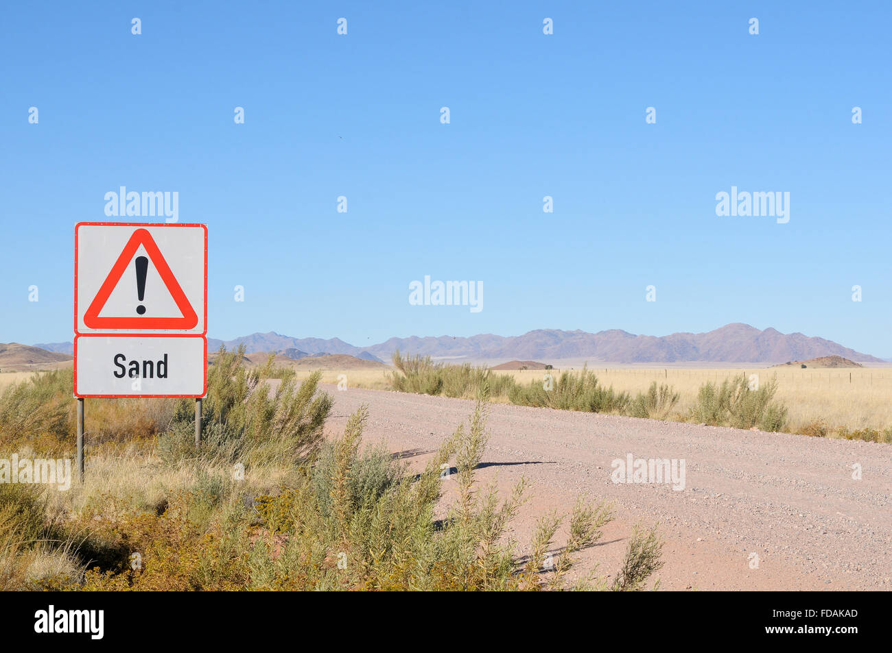 Warning desert namibia sand landscape hi-res stock photography and ...