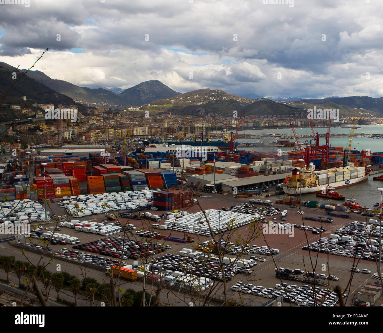 The port of Salerno Stock Photo - Alamy