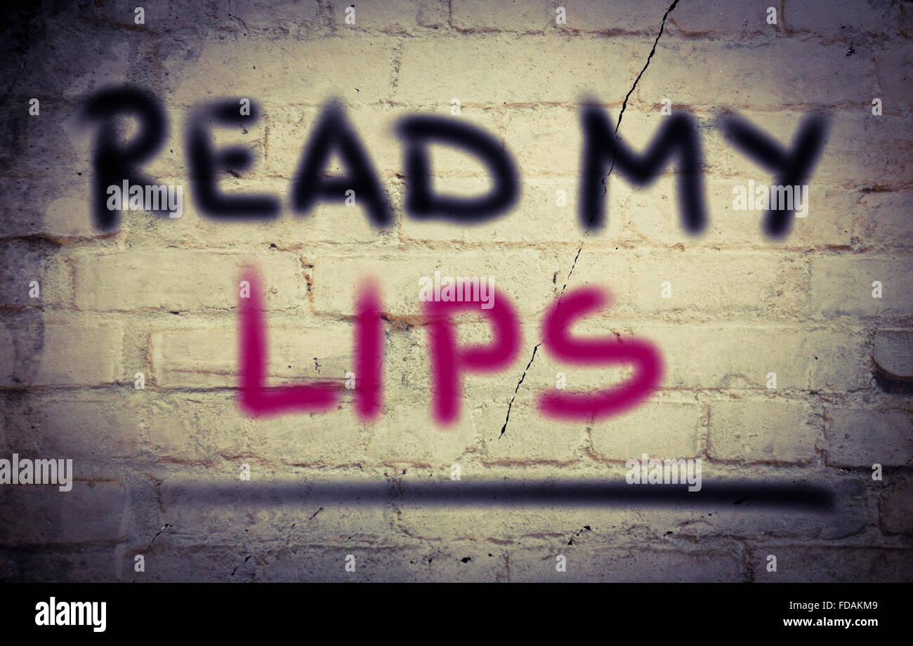 Read My Lips Concept Stock Photo - Alamy