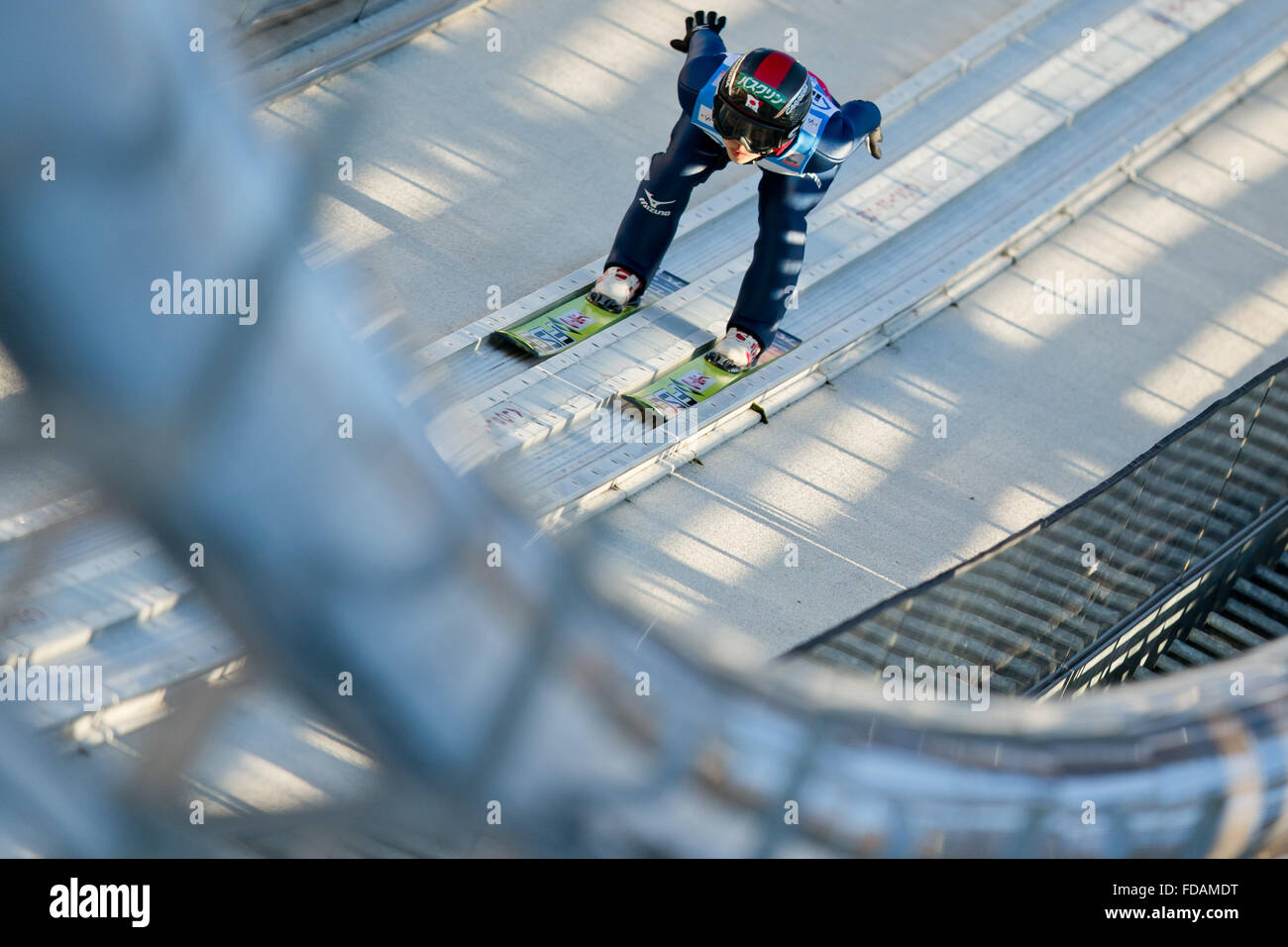 Oberstdorf, Germany. 29th Jan, 2016. Japanese ski-jumper Yuki Ito in ...