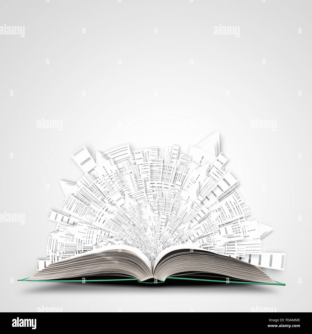Opened book with construction concept on pages Stock Photo - Alamy