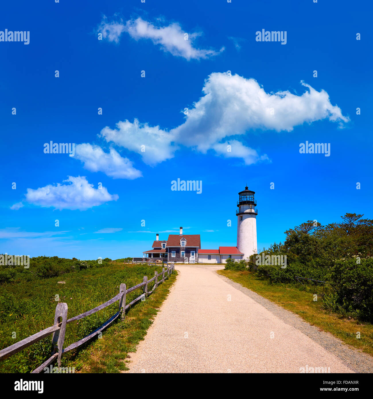 Cape Cod Truro lighthouse in Massachusetts USA Stock Photo - Alamy