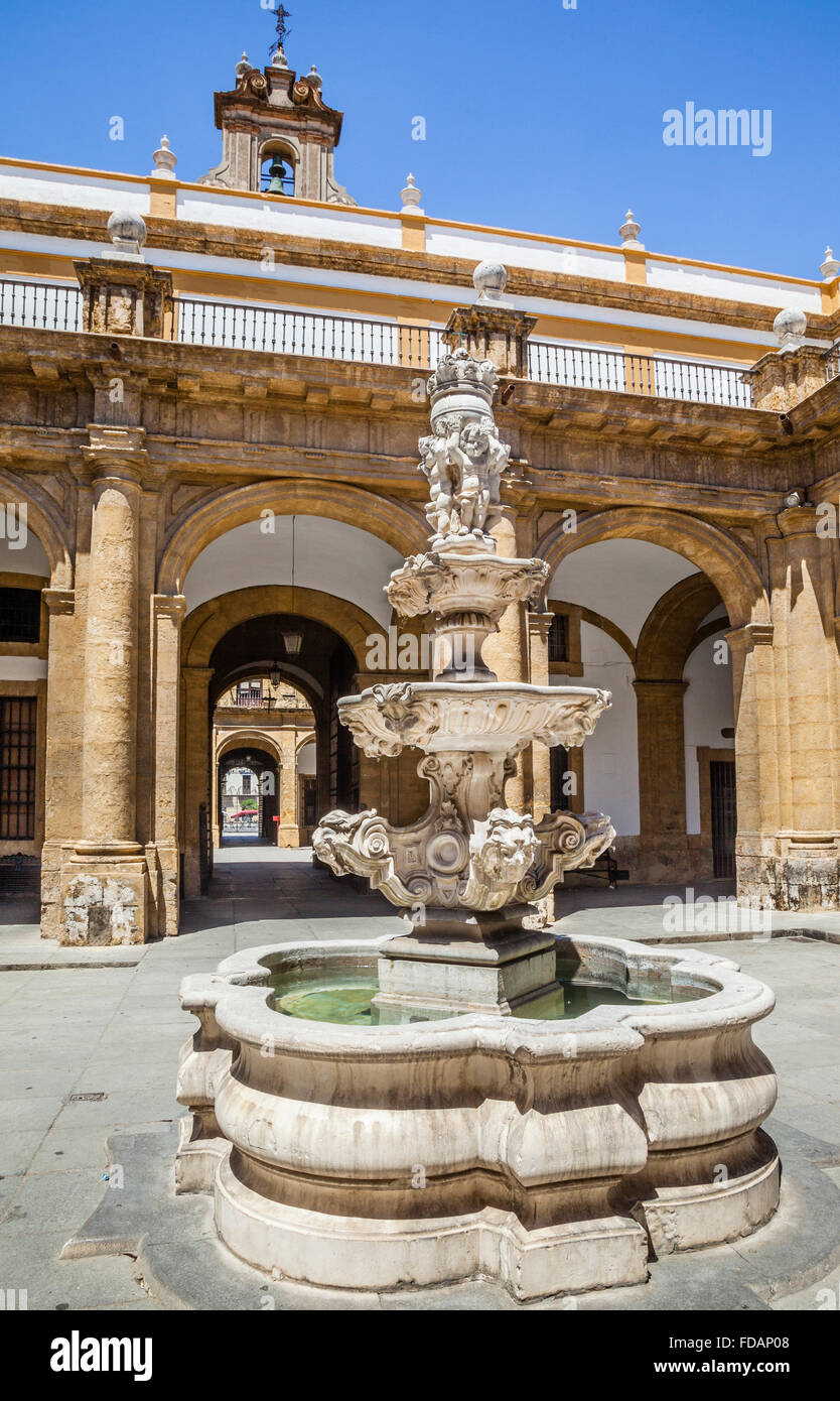 Spain, Andalusia, Province of Seville, Seville, fountain, main ...