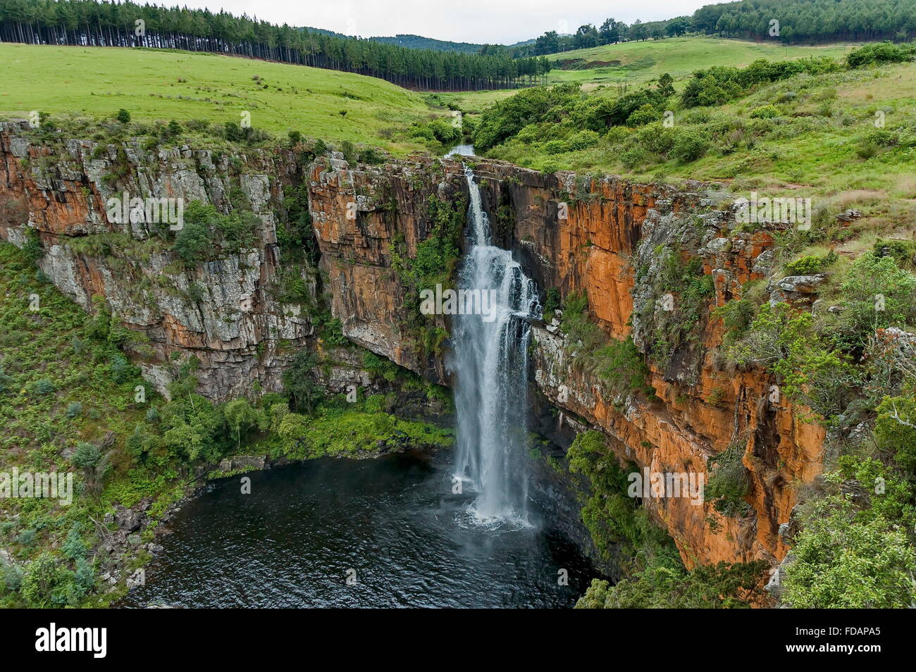 Berlin waterfall. Blyde river, Mpumalanga, Drakensberg, South Africa ...
