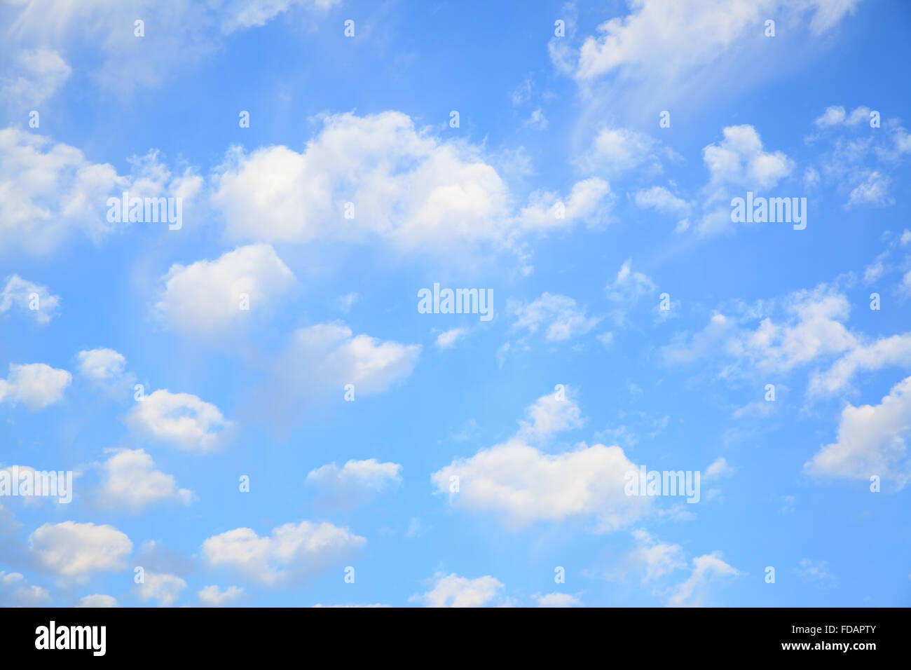 Sky with a lot of small clouds, may be used as background Stock Photo ...
