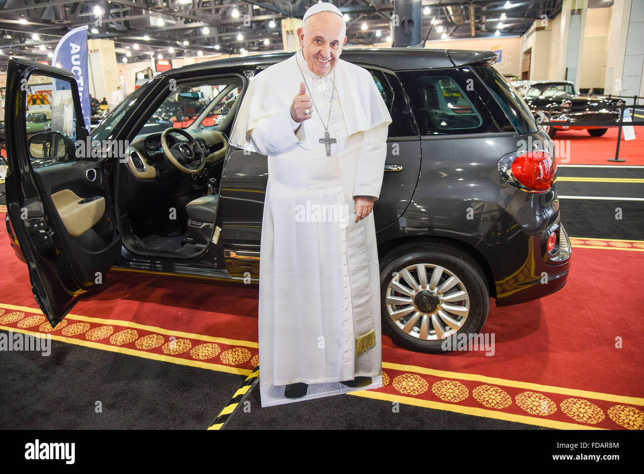 Philadelphia, Pennsylvania, USA. 29th Jan, 2016. The Fiat that the Pope ...