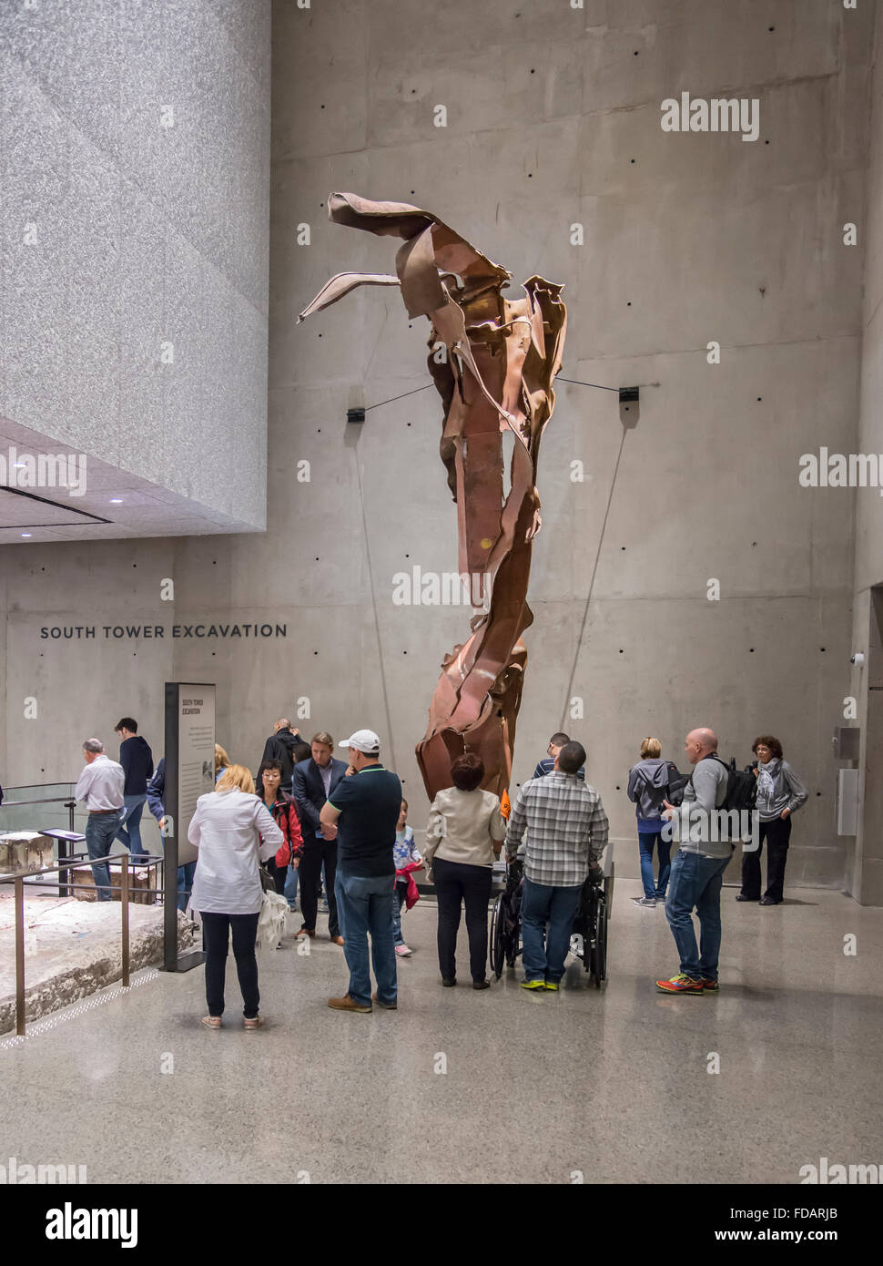 Inside World Trade Center 911 Memorial Museum, New York, NY USA Stock ...