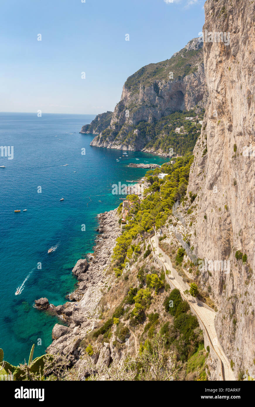 landscape, seascape, Italy, near Naples, the island of Capri, the ...