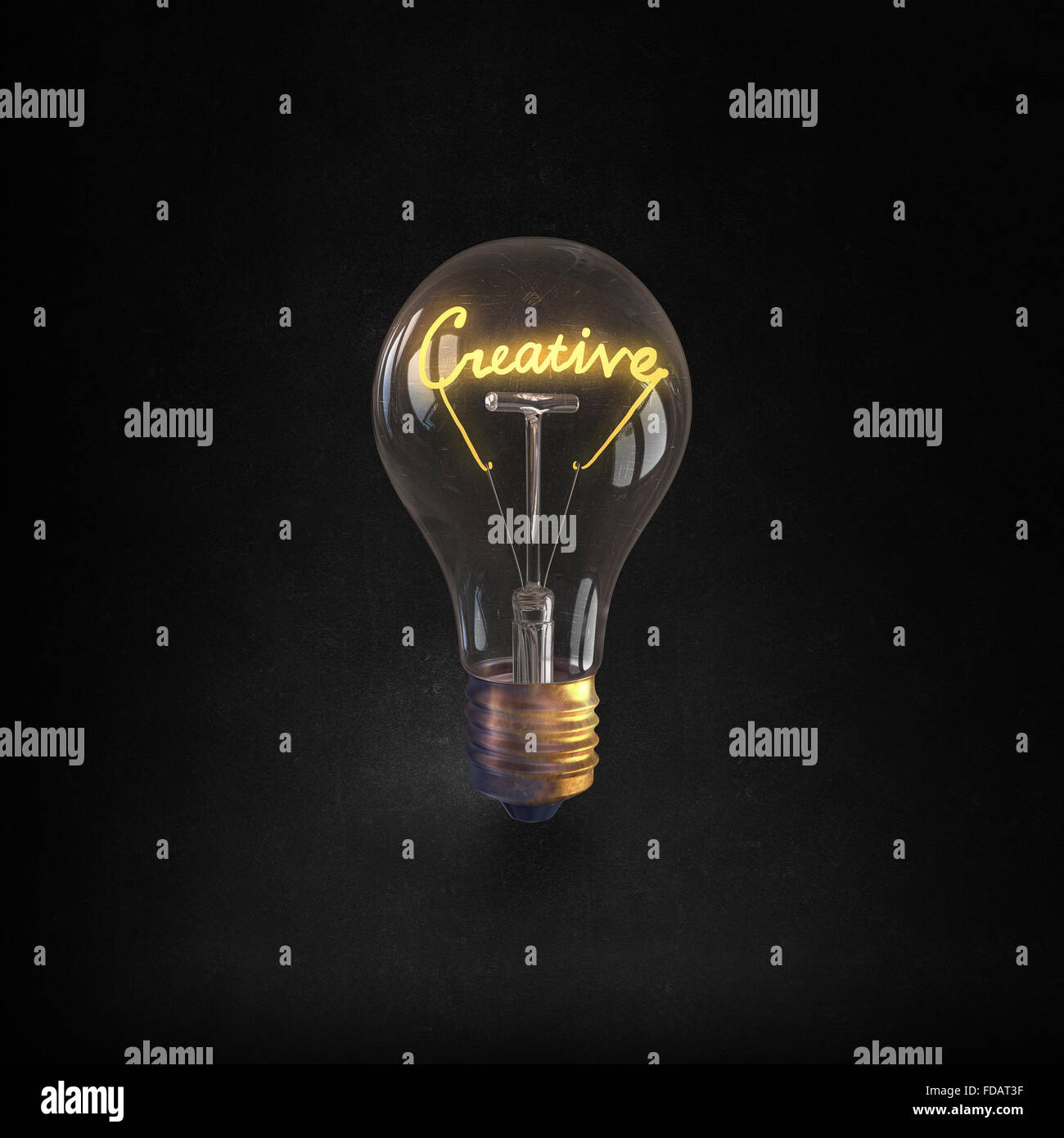 Light bulb word idea inside hi-res stock photography and images - Alamy