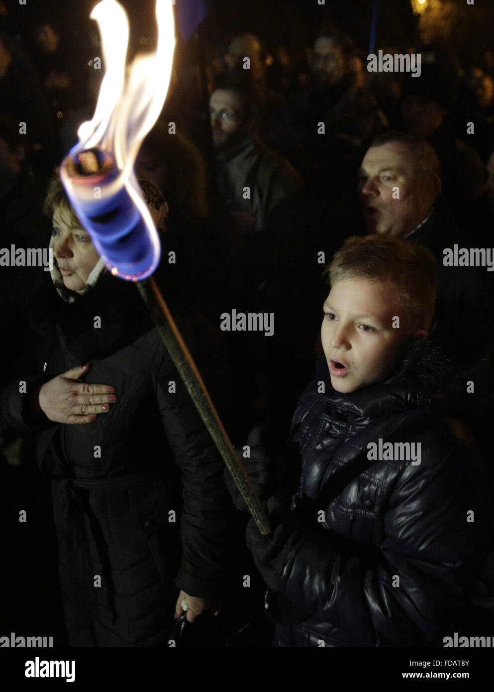 Kiev, Ukraine. 4th Dec, 2015. Members of political party Svoboda ...