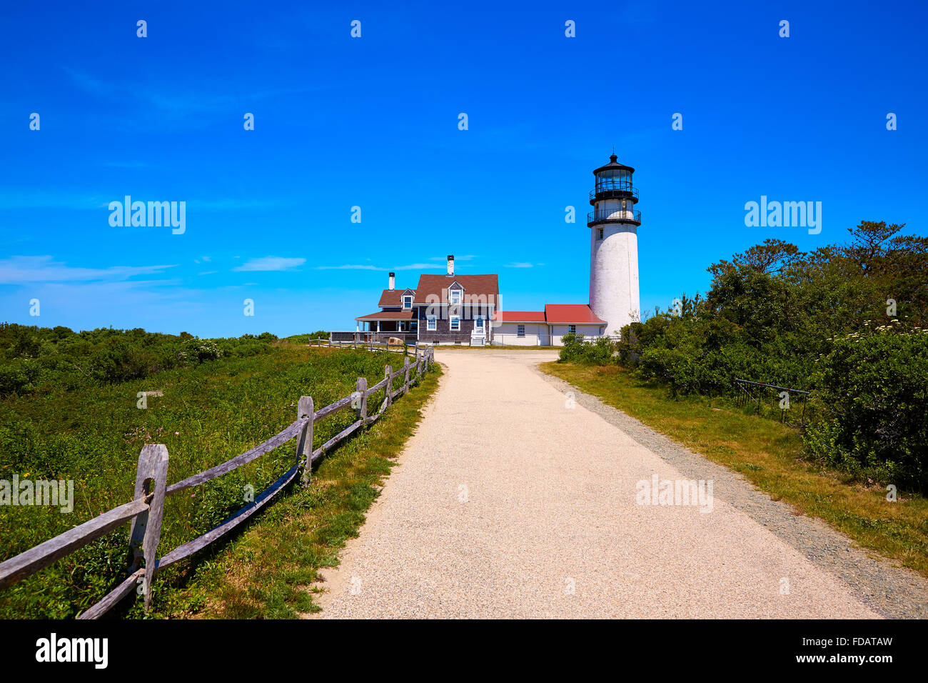 Cape Cod Truro lighthouse in Massachusetts USA Stock Photo - Alamy