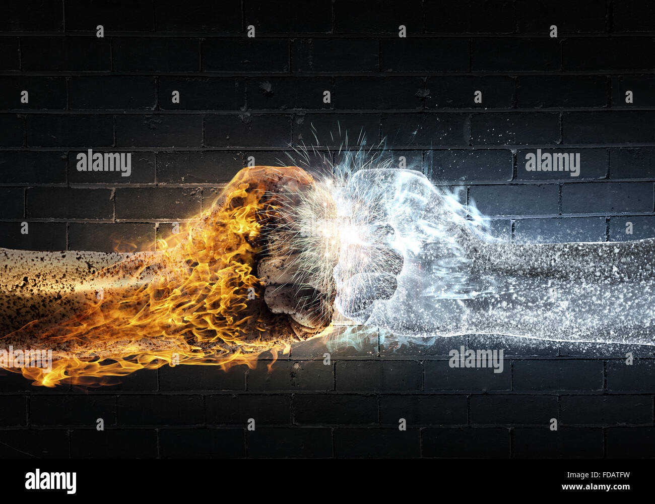 Hitting each other hi-res stock photography and images - Alamy