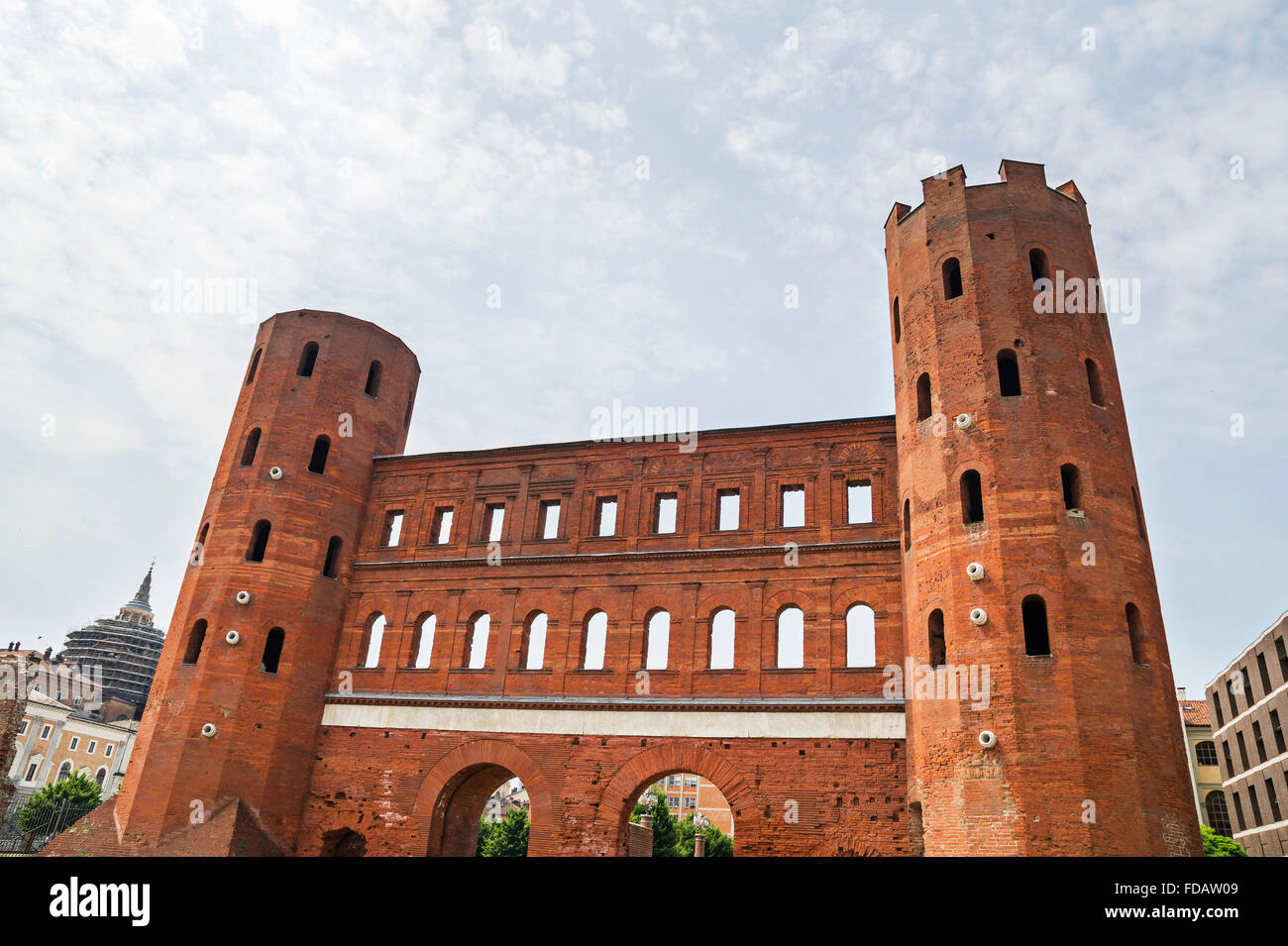 Archaeological Park with Palatine towers (Porte Palatine), ancient ...