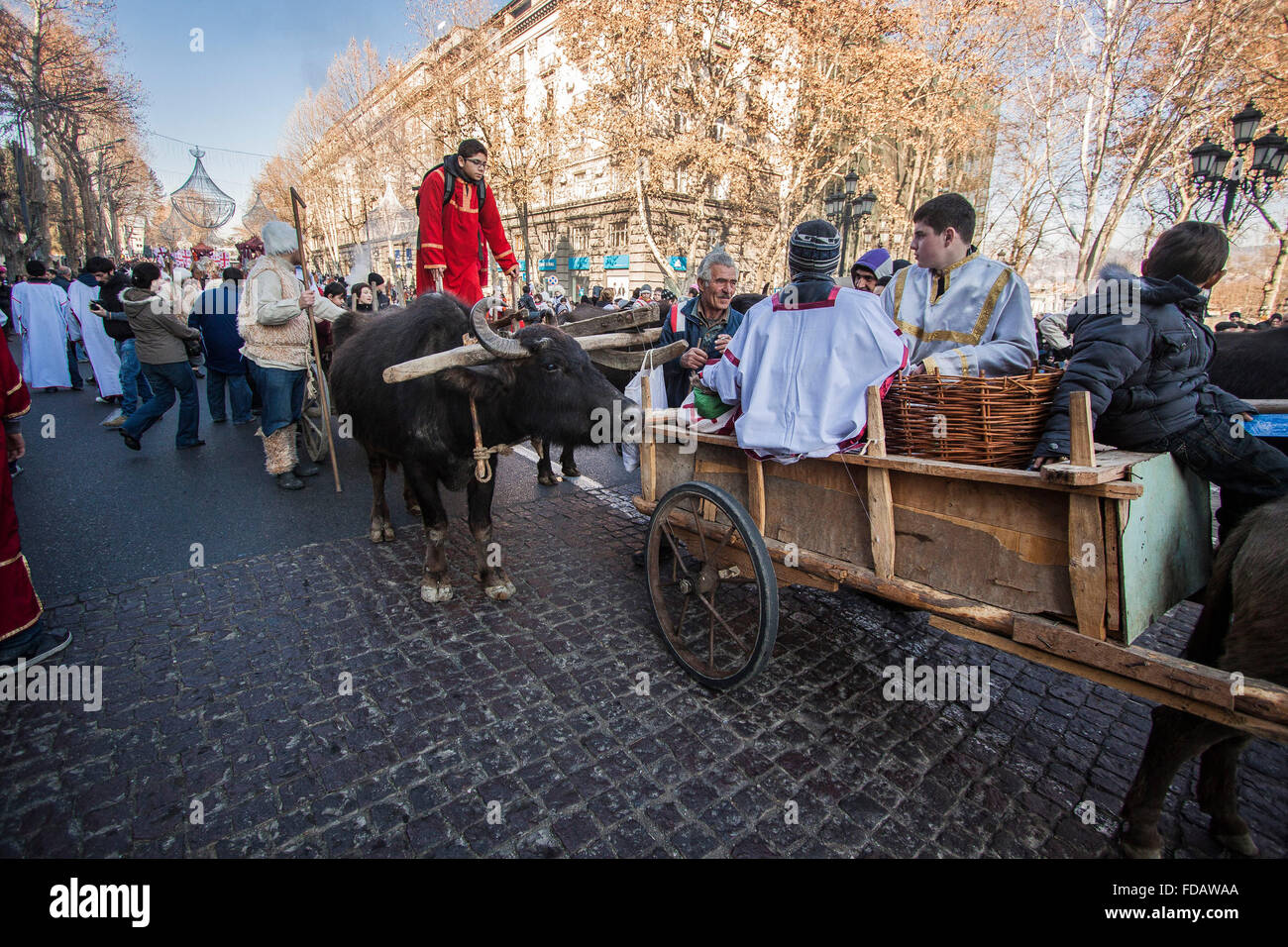 Alilo, Christmas procession, Tbilisi, Georgia Stock Photo - Alamy