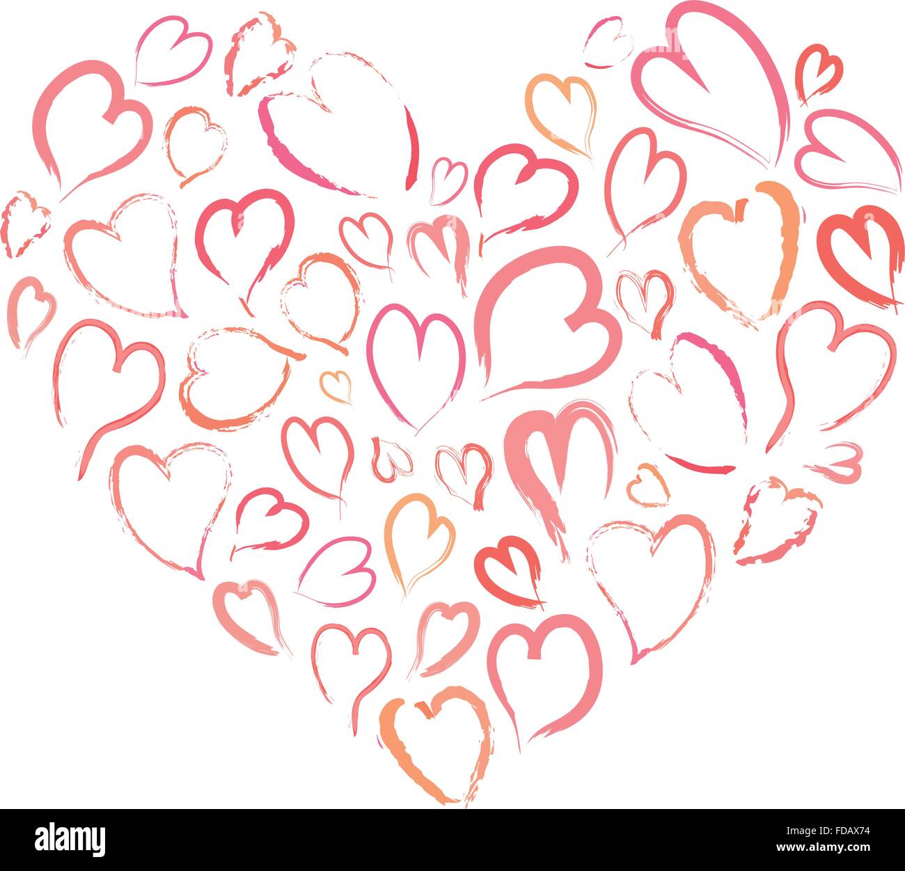 Small heart in hand Stock Vector Images - Alamy