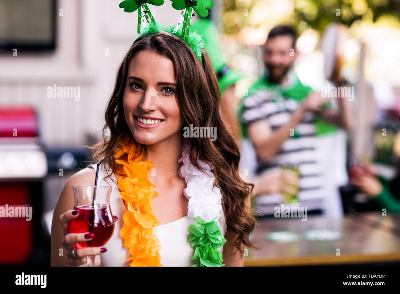 Portrait woman celebrating st hi-res stock photography and images - Alamy