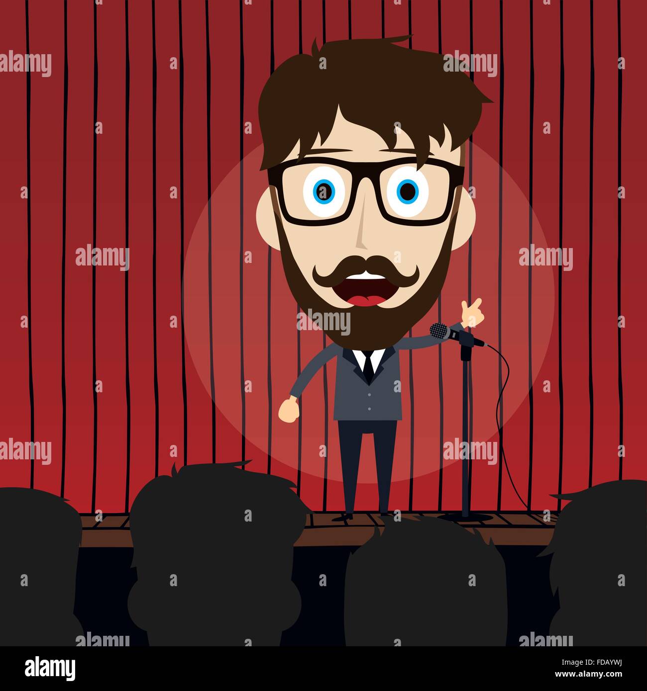 stand up comedy Stock Vector Image & Art - Alamy