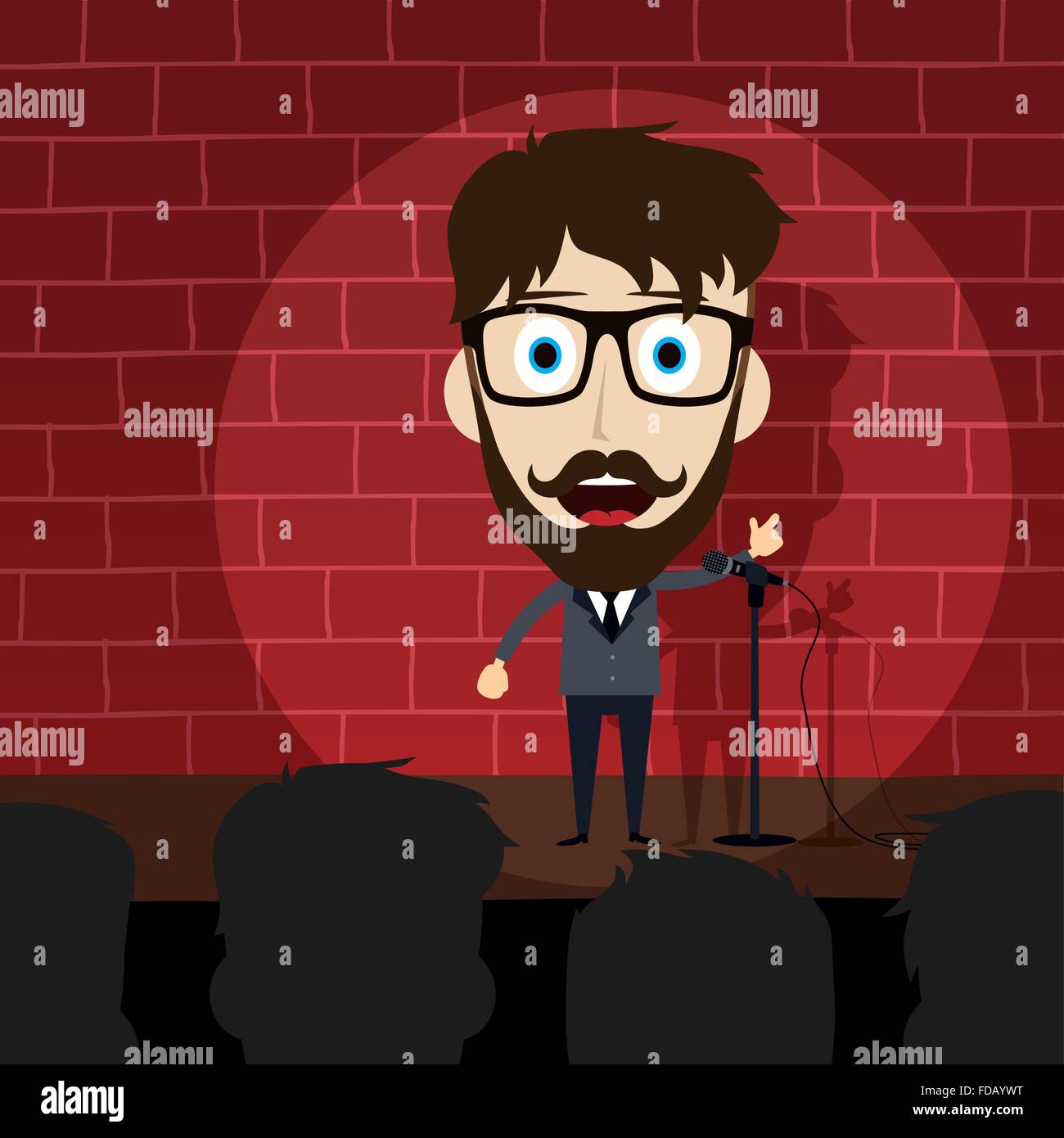 stand up comedy Stock Vector Image & Art - Alamy