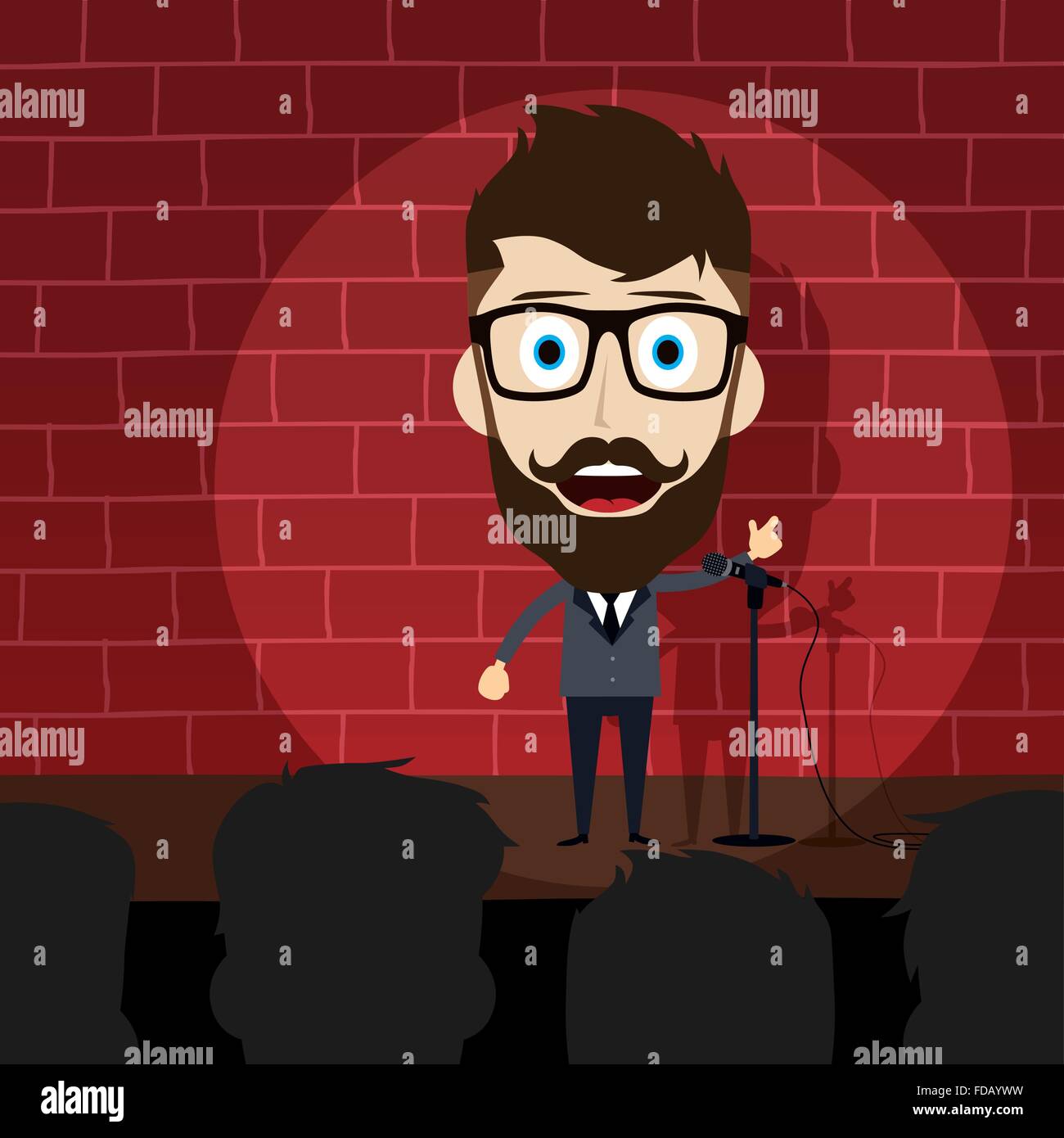 stand up comedy Stock Vector Image & Art - Alamy