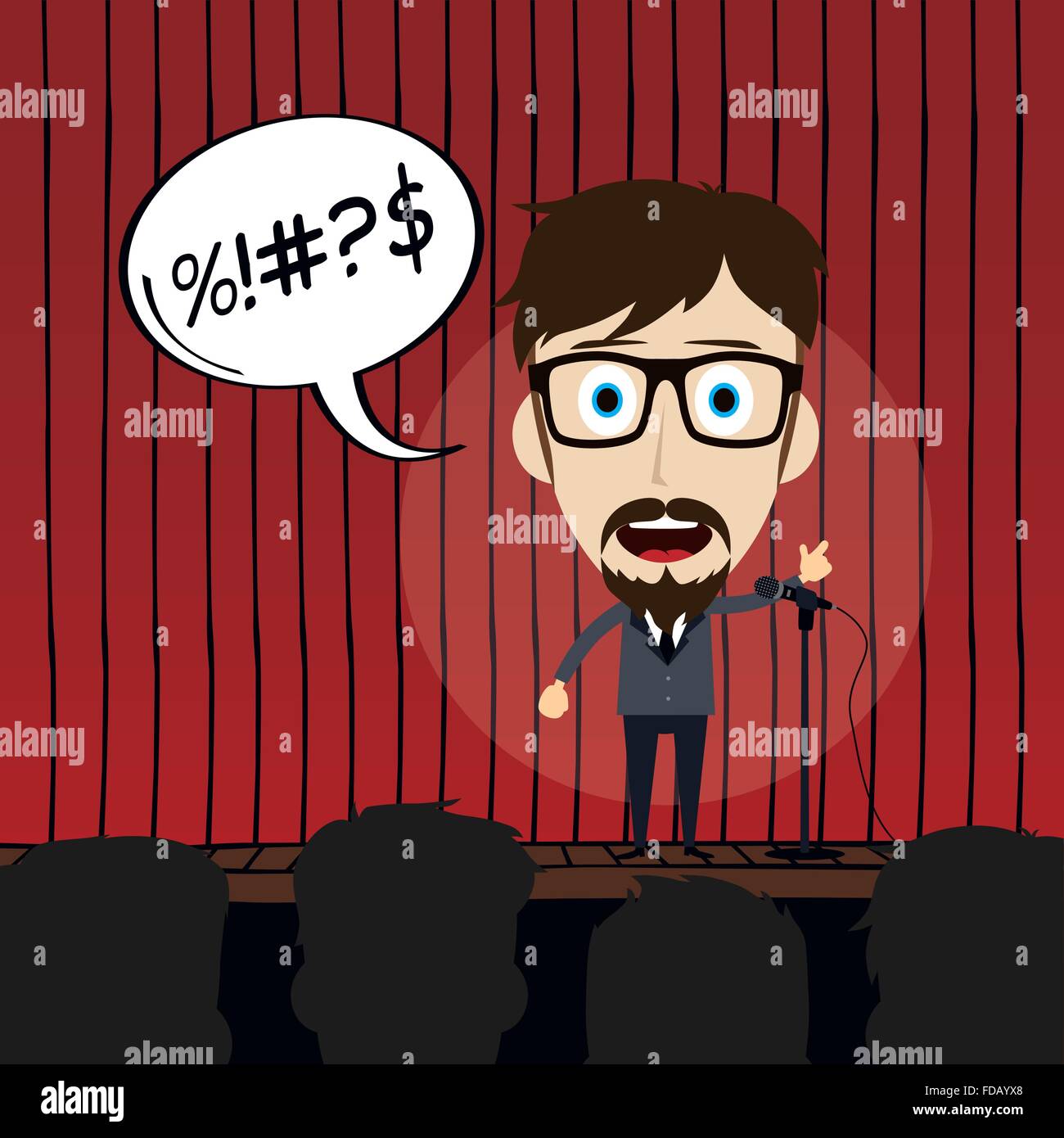 stand up comedy Stock Vector Image & Art - Alamy