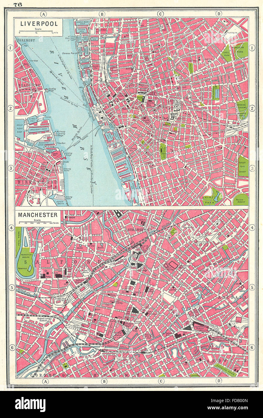 Map of manchester and liverpool hi-res stock photography and images - Alamy